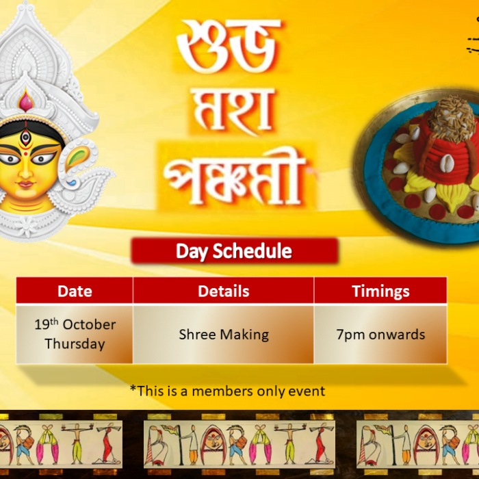 Durga Puja 2023 - Cultural Program Schedule – Bharati Thailand